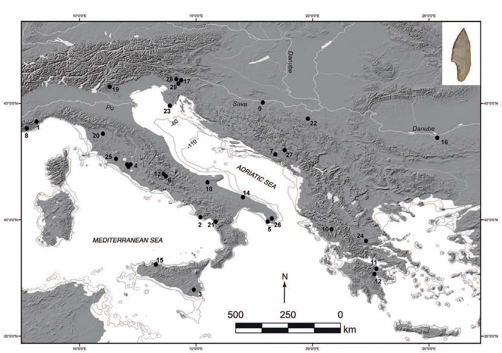 Palaeolithic and Mesolithic connections between Italy and the Balkans ...